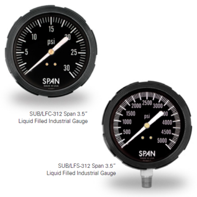 Stainless Steel 3.5 Span Liquid Filled Sub-Sea Gauge | SPAN Instruments